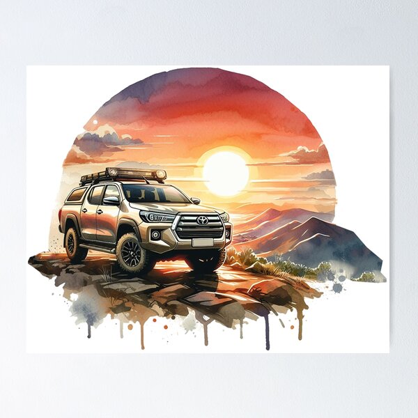 "Hilux Toyota" Poster for Sale by erkinmaddison | Redbubble