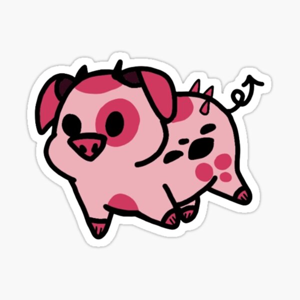 "Fat nuggets the pig - Hazbin Hotel" Sticker for Sale by Artist-Hallie ...