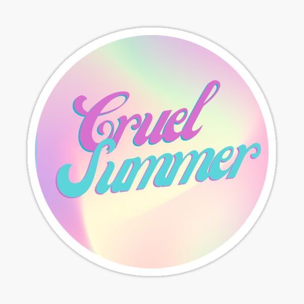 "Taylor Swift Cruel Summer Sticker" Sticker for Sale by M J | Redbubble