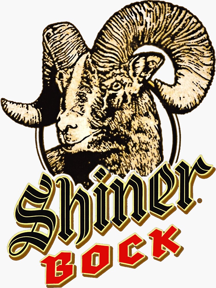 "Vintage Shiner Bock Beer Logo" Sticker for Sale by JamesBond8 | Redbubble