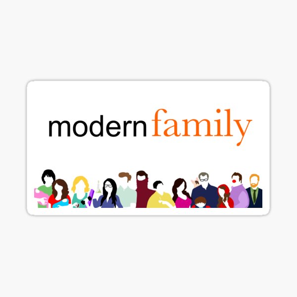 "Modern family" Sticker for Sale by meghansawatsky | Redbubble