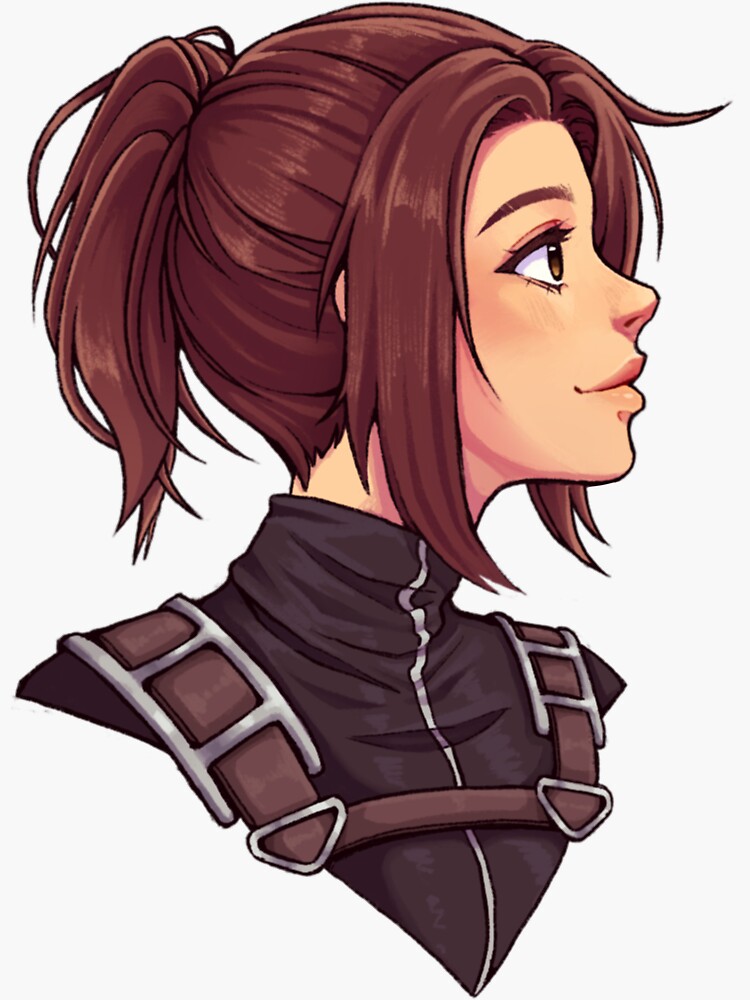 "Sasha" Sticker for Sale by kyattoi | Redbubble