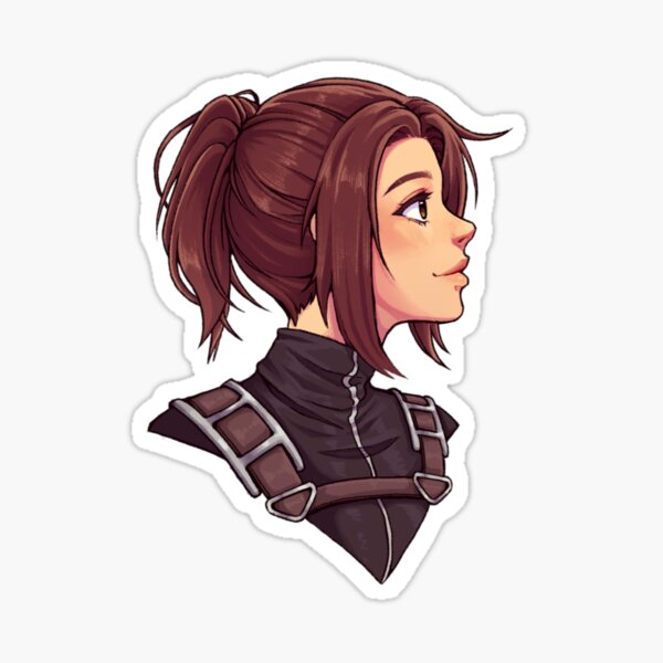 "Sasha" Sticker for Sale by kyattoi | Redbubble