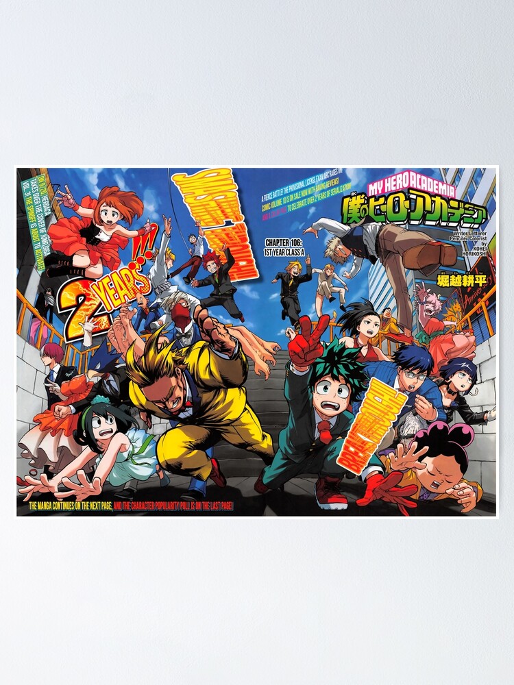 Póster «My Hero Academia Class 1A Print, Phone Case, Poster ETC.» de ...