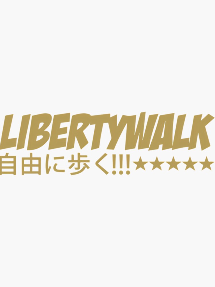 "Liberty Walk Logo With Japanese Characters" Sticker for Sale by ...