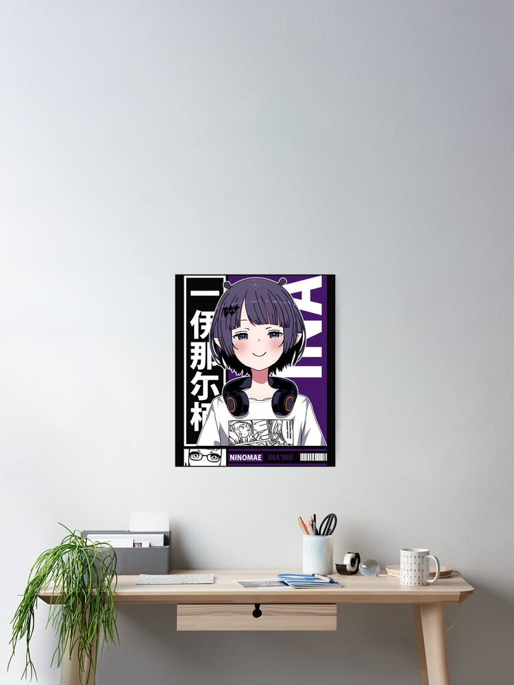 "Ninomae Inanis Ina Smug" Poster for Sale by RoshondaGibs | Redbubble