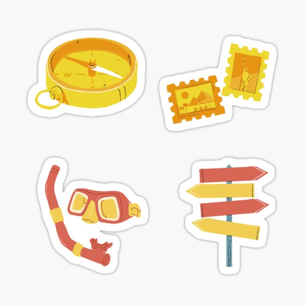 "Aesthetic Travel Pack" Sticker for Sale by InfiniteSticker | Redbubble