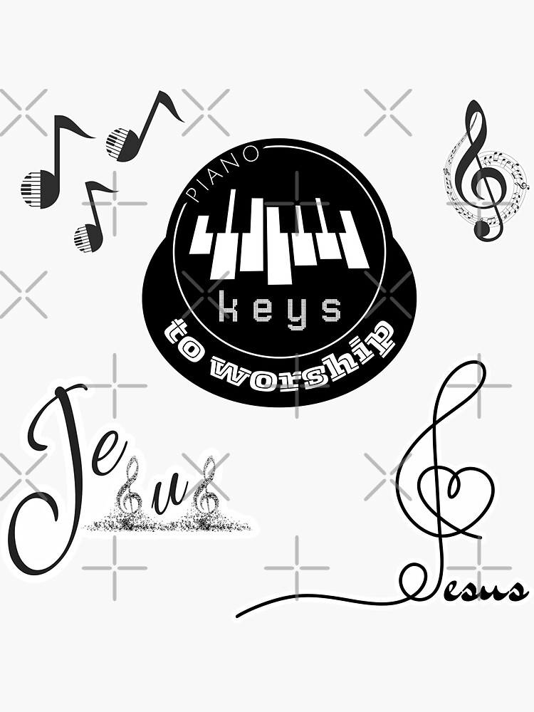 "Sticker Pack for Jesus Pianist - Church Worship Team/ Church Band ...