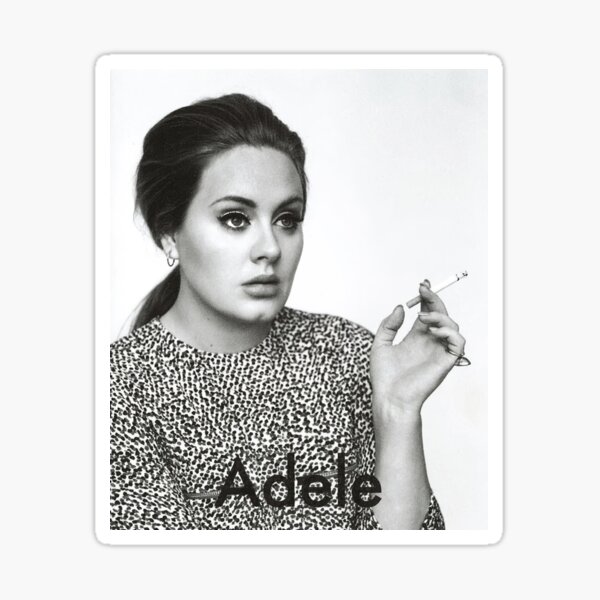 "Adele Alternative Poster" Sticker for Sale by Derol F | Redbubble