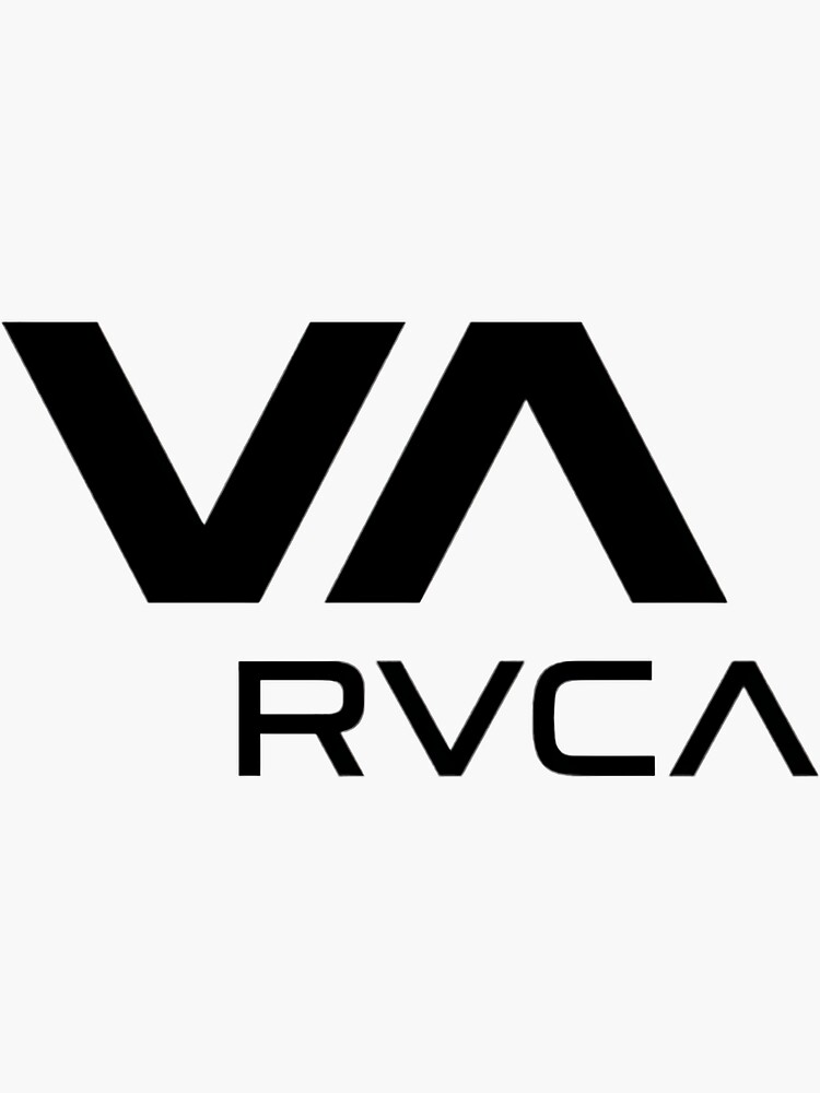 "Black Va Rvca Logo" Sticker for Sale by KadiSula | Redbubble