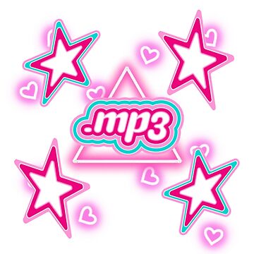 ".mp3 Emilia" Sticker by julesdartist | Redbubble