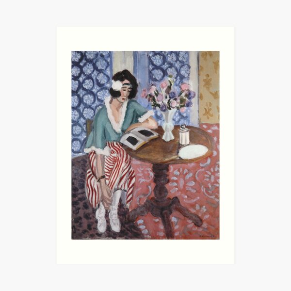 "Woman Reading-Henri Matisse" Art Print for Sale by LexBauer | Redbubble