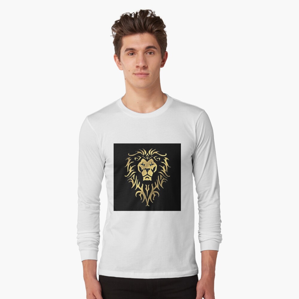"World of warcraft game Alliance logo - WoW - black background" Sticker ...