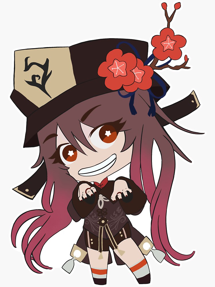 "Hutao chibi" Sticker for Sale by kubojr | Redbubble