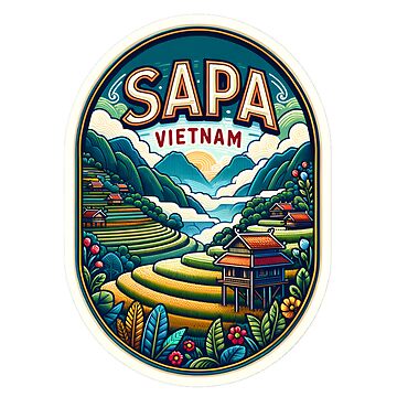 "Sapa Vietnam" Sticker for Sale by LoveLabDesign | Redbubble