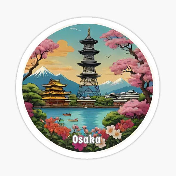 "Osaka" Sticker for Sale by VITRARA | Redbubble