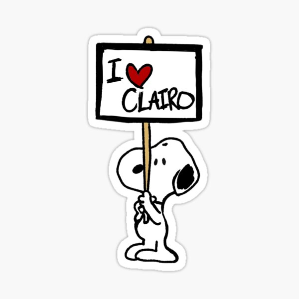 "I love clairo!" Sticker for Sale by luckybugco | Redbubble