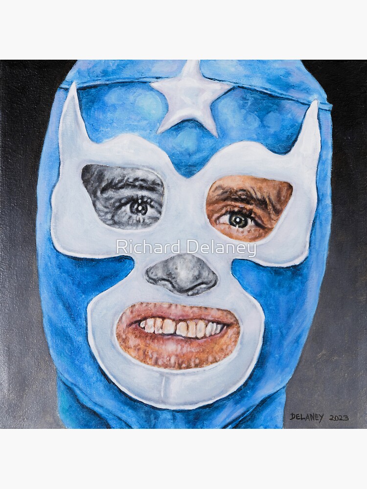 "President's Infamous Son, Hunter: Wrestling Mask Portrait" Sticker for Sale by Richard Delaney ...