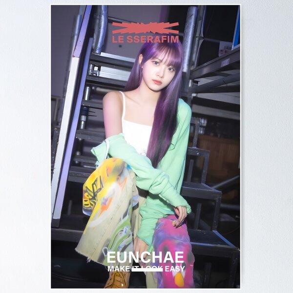 "Le Sserafim Eunchae Easy" Poster for Sale by Valereekmerch | Redbubble