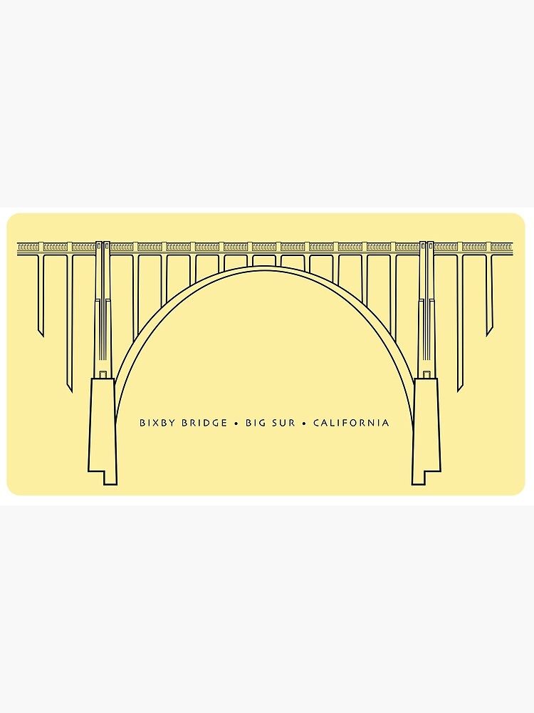 "Bixby Bridge Drawing" Poster for Sale by SeeMac | Redbubble