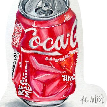 "Crushed Soda Can" Sticker for Sale by RCartist26 | Redbubble