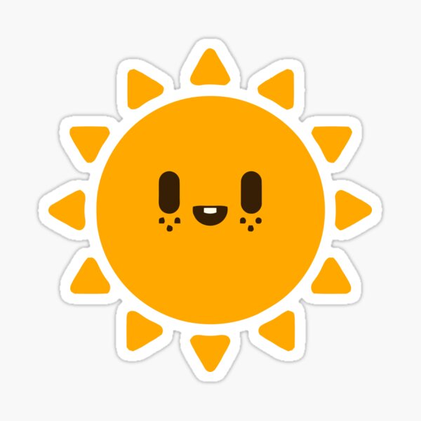 "Sun - Smile" Sticker by quantumsheep | Redbubble