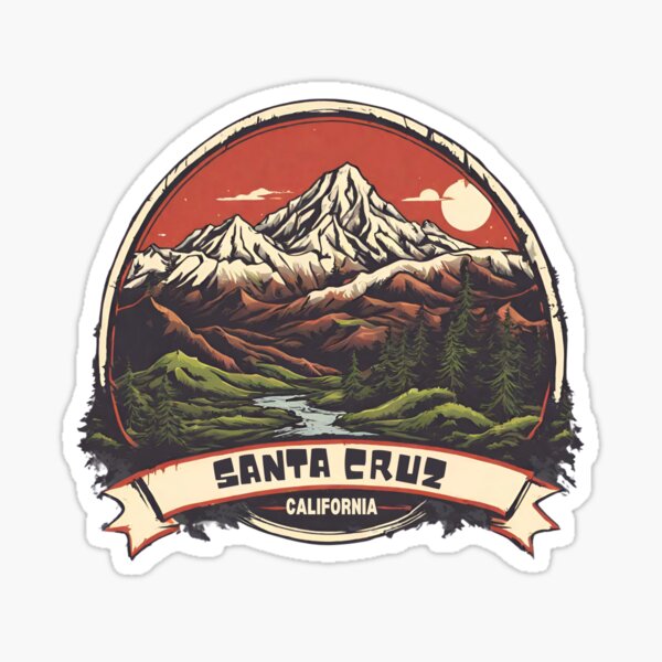 "Santa Cruz California" Sticker for Sale by trendybutterfly | Redbubble