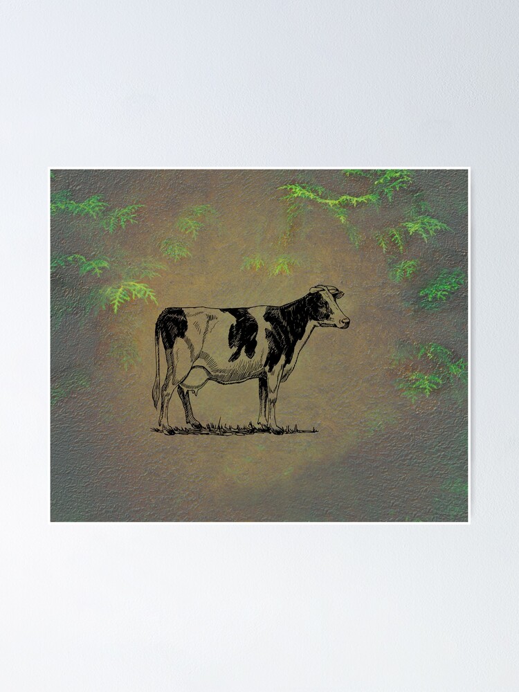 "Holstein Cow" Poster by netdweller | Redbubble