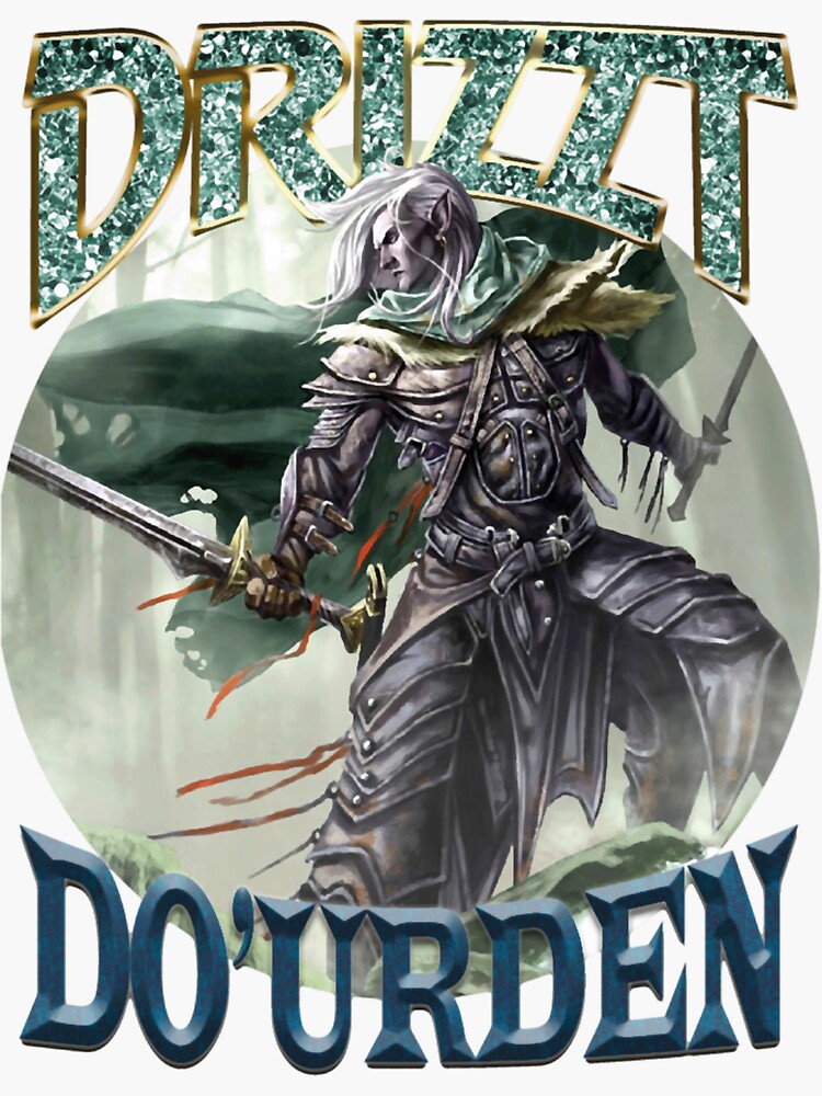 "Drizzt Do Urden Rap Album Cover" Sticker for Sale by CherylRuff ...