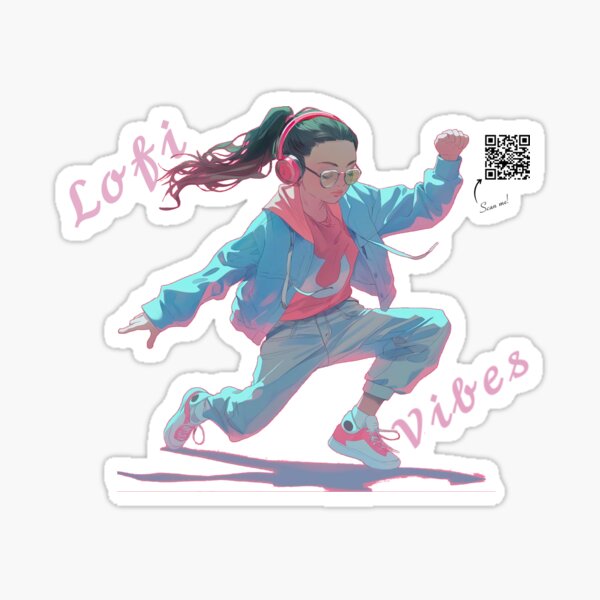 "LoFi Hip-hop Dance" Sticker for Sale by InsidemySanity | Redbubble