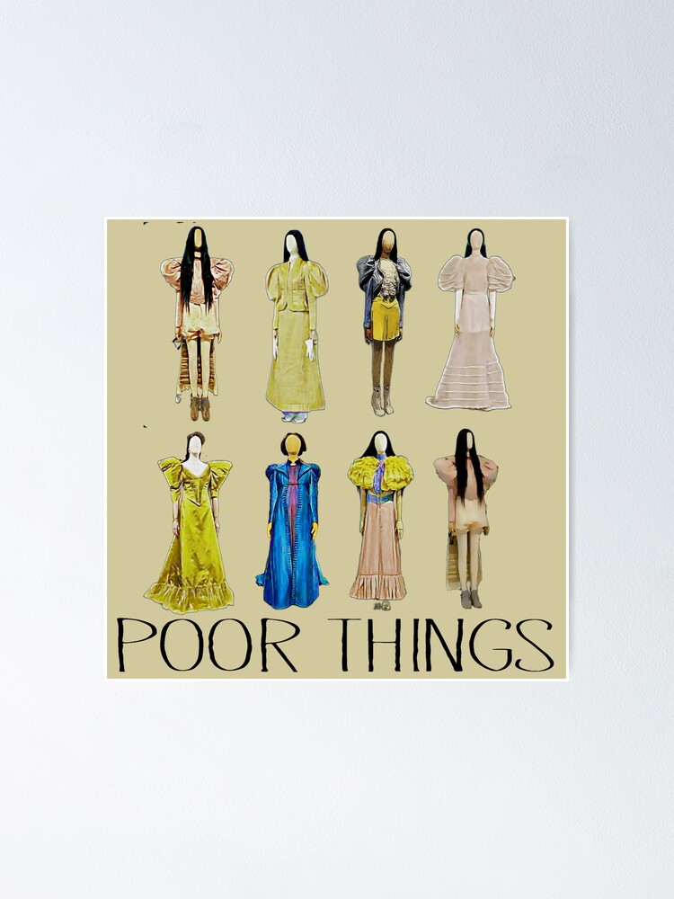 "Emma Stone Bella Costumes From Poor Things - Costume Design" Poster ...