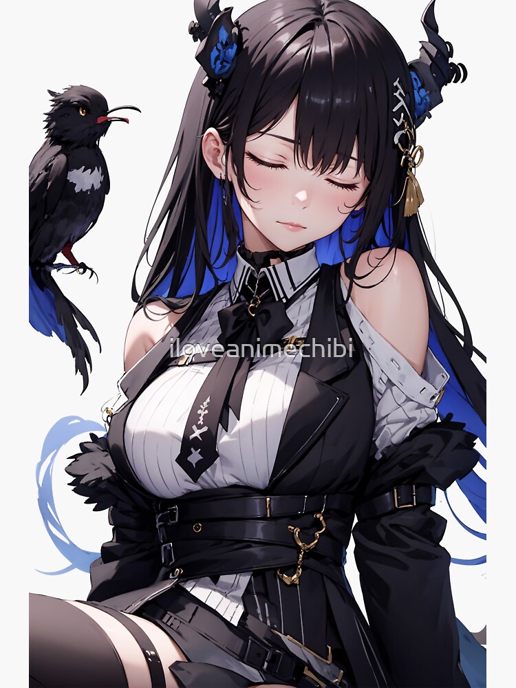 "Nerissa Ravencroft - Hololive Virtual Youtuber Fanart" Sticker for ...