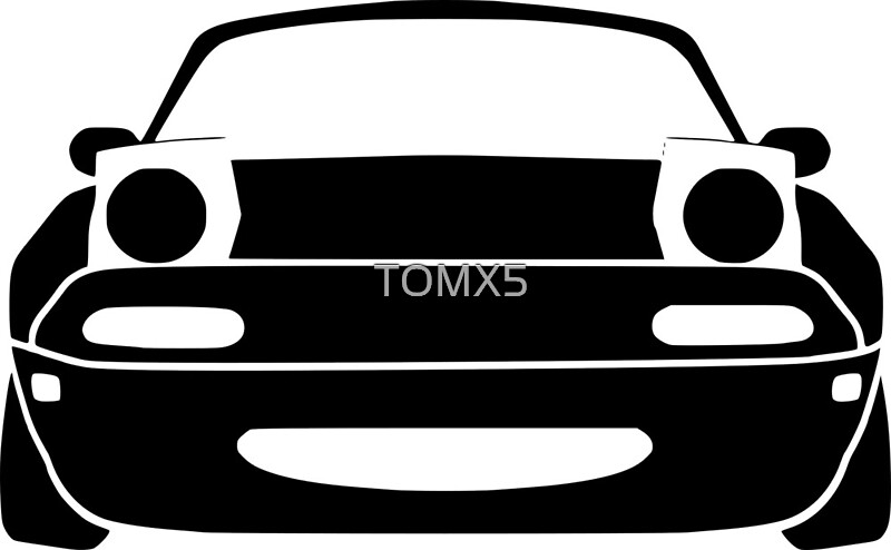 "MIATA NA MAZDA MX5 MK1 SILHOUETTE " by TOMX5 | Redbubble