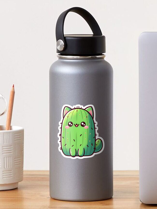 "Cat Cactus" Sticker for Sale by Delidream | Redbubble