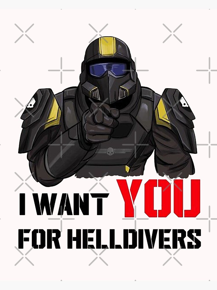 "Helldivers Recruit" Poster for Sale by BasOzo-Store | Redbubble