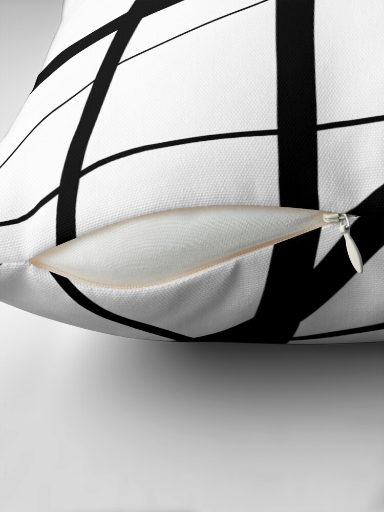 "Black and White Geometric Lines" Pillow for Sale by UrbanEpiphany ...