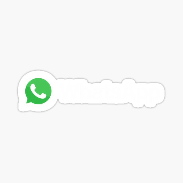 "Whatsapp Logo " Sticker for Sale by DONOVONMONTE | Redbubble