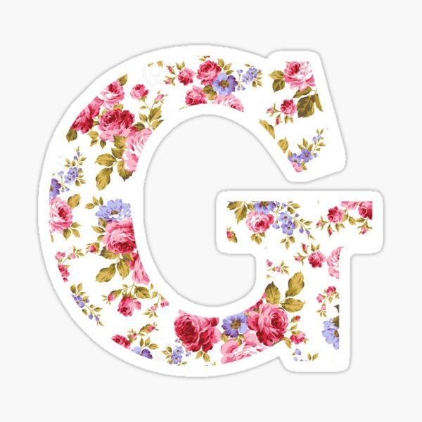 "Letter G" Sticker for Sale by Gracekfallon | Redbubble