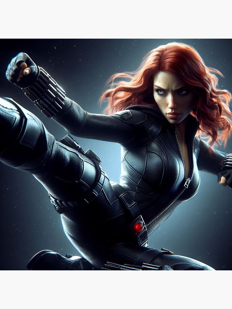 " Black Widow: The MCU's Deadly Spy" Postcard by MosaicMagic | Redbubble