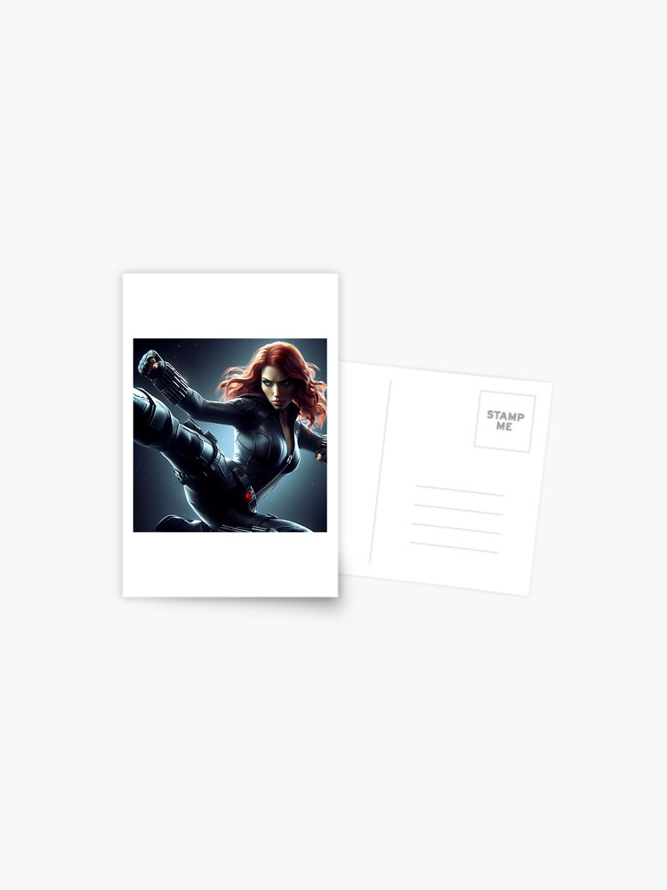 " Black Widow: The MCU's Deadly Spy" Postcard by MosaicMagic | Redbubble