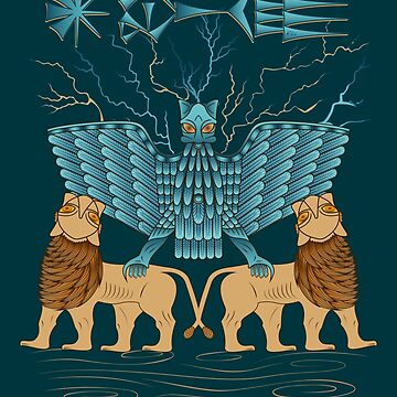 "Anzu Mesopotamia" Sticker for Sale by YousifAziz | Redbubble