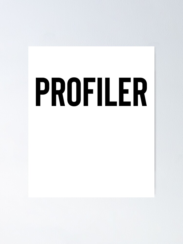 "Profiler Simple - TV Lover Meme" Poster by RoadRescuer | Redbubble