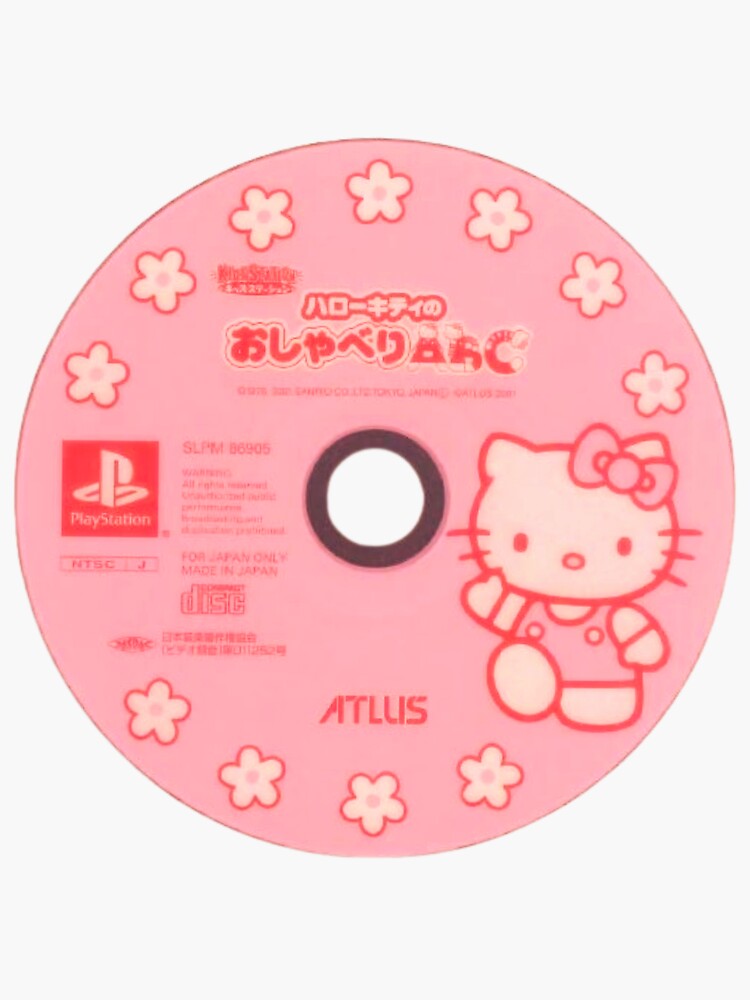 "Hello kitty vinyl " Sticker for Sale by nesobaka | Redbubble