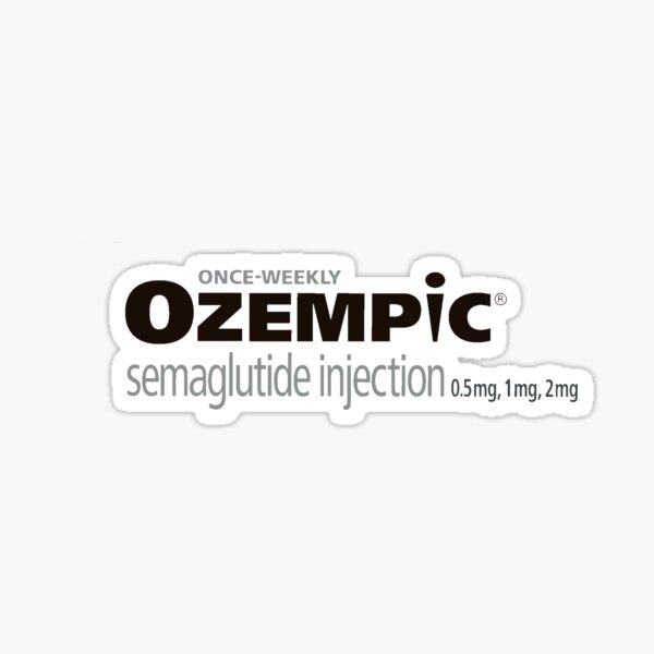 "Ozempic" Sticker for Sale by 13JWalsh | Redbubble