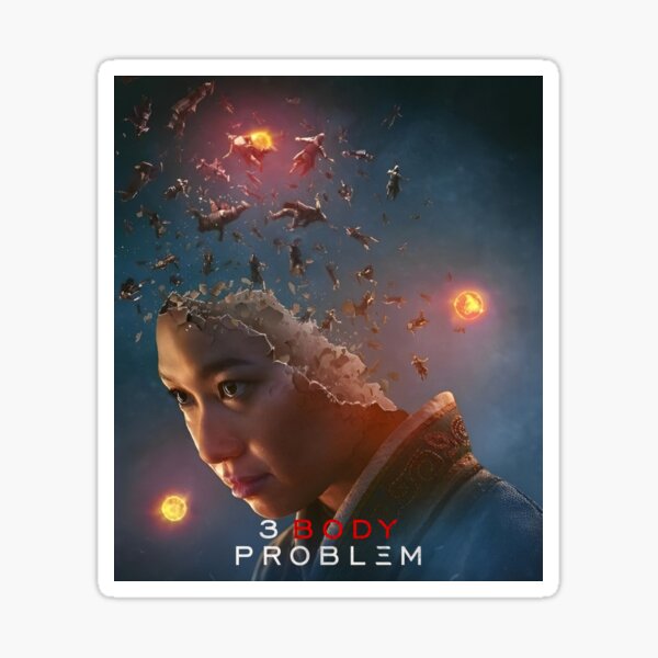 "3 Body Problem " Sticker for Sale by DressedinDecals | Redbubble