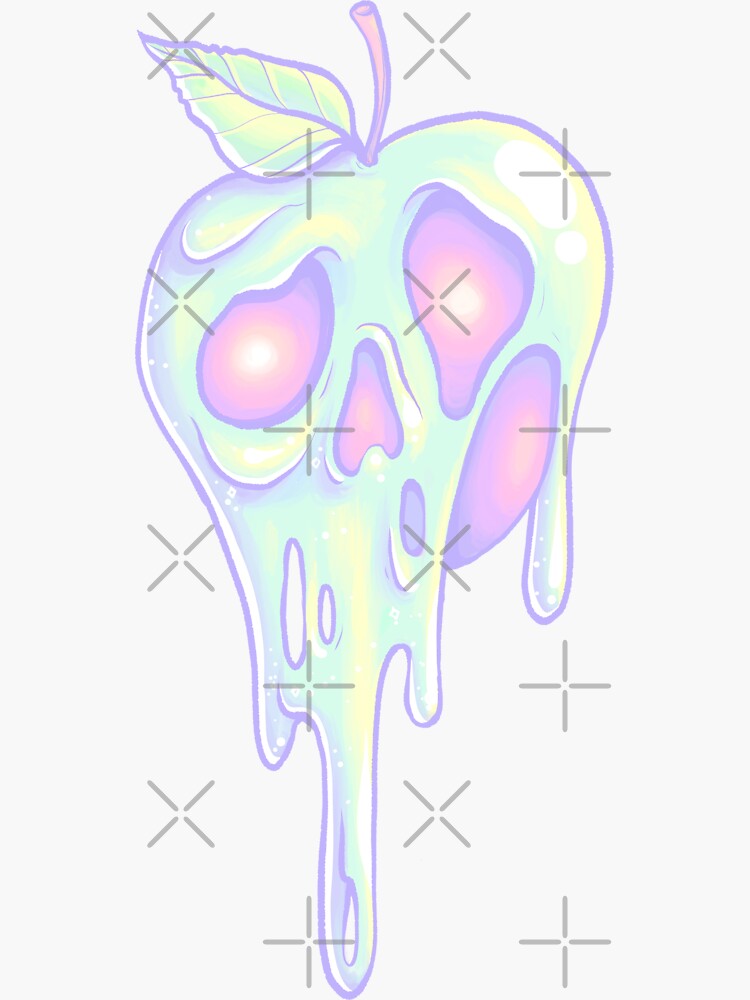 "Poison Apple" Sticker for Sale by paisleydrawrrs | Redbubble