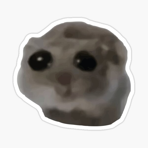 "Sad hamster meme" Sticker for Sale by ThinaArte | Redbubble