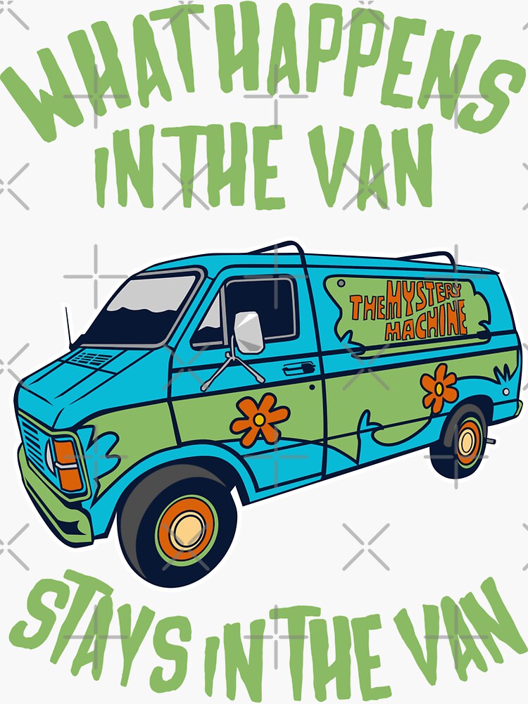 "Mystery Machine" Sticker by E1even1nk | Redbubble