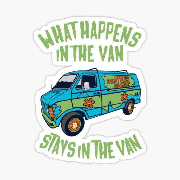 "Mystery Machine" Sticker by E1even1nk | Redbubble