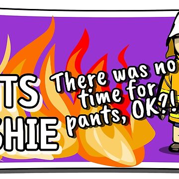 "No Pants Bushie" Sticker for Sale by Flashover | Redbubble